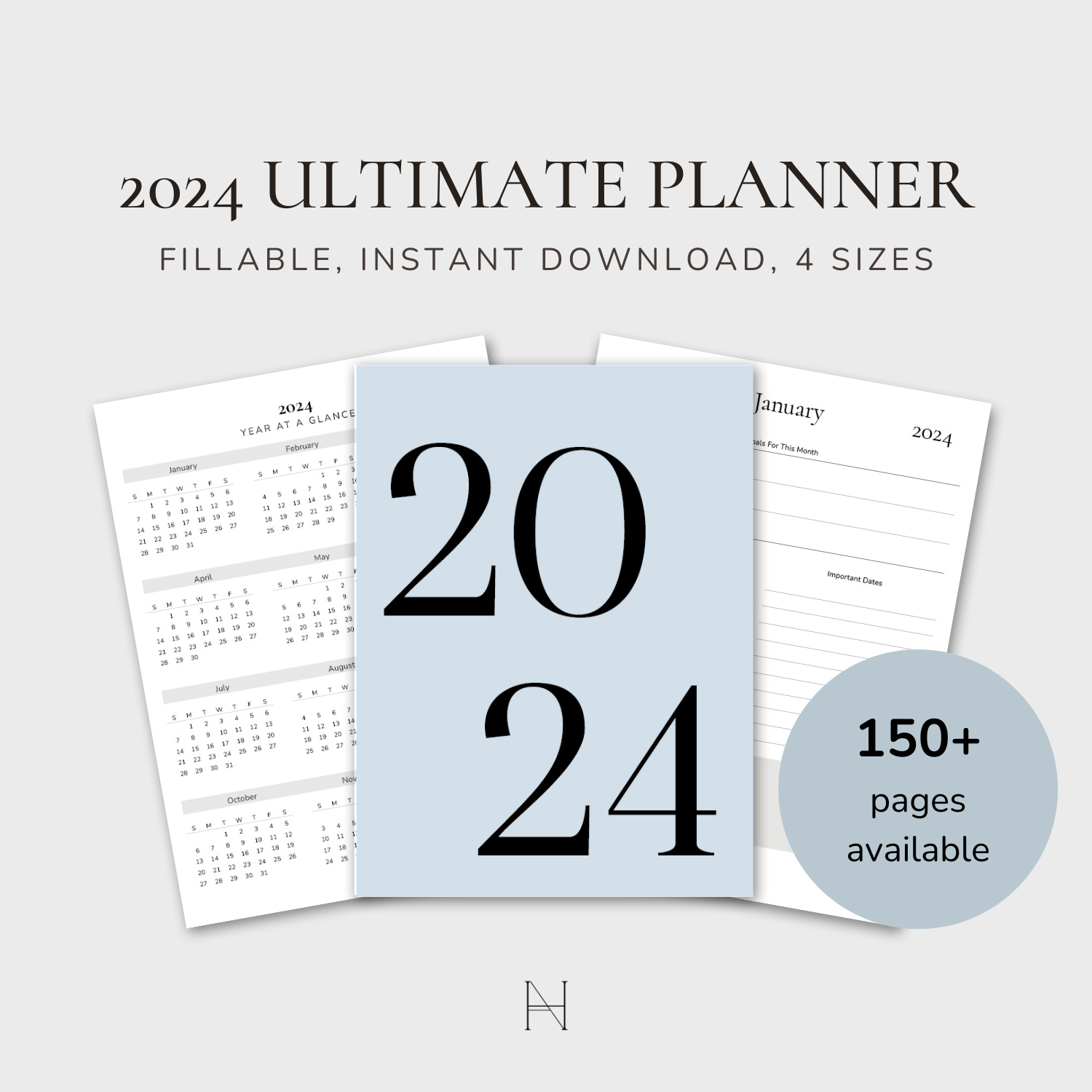 2024 Ultimate Editable Calendar – At Home With Nikki Printables